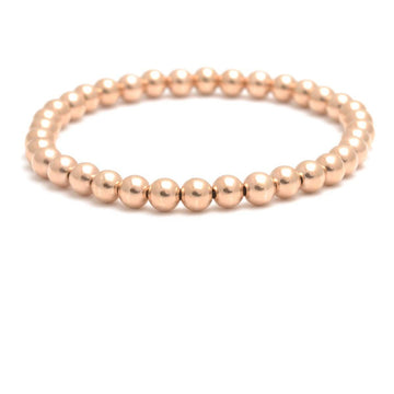5mm Rose Gold Bead Bracelet – Curated Los Angeles